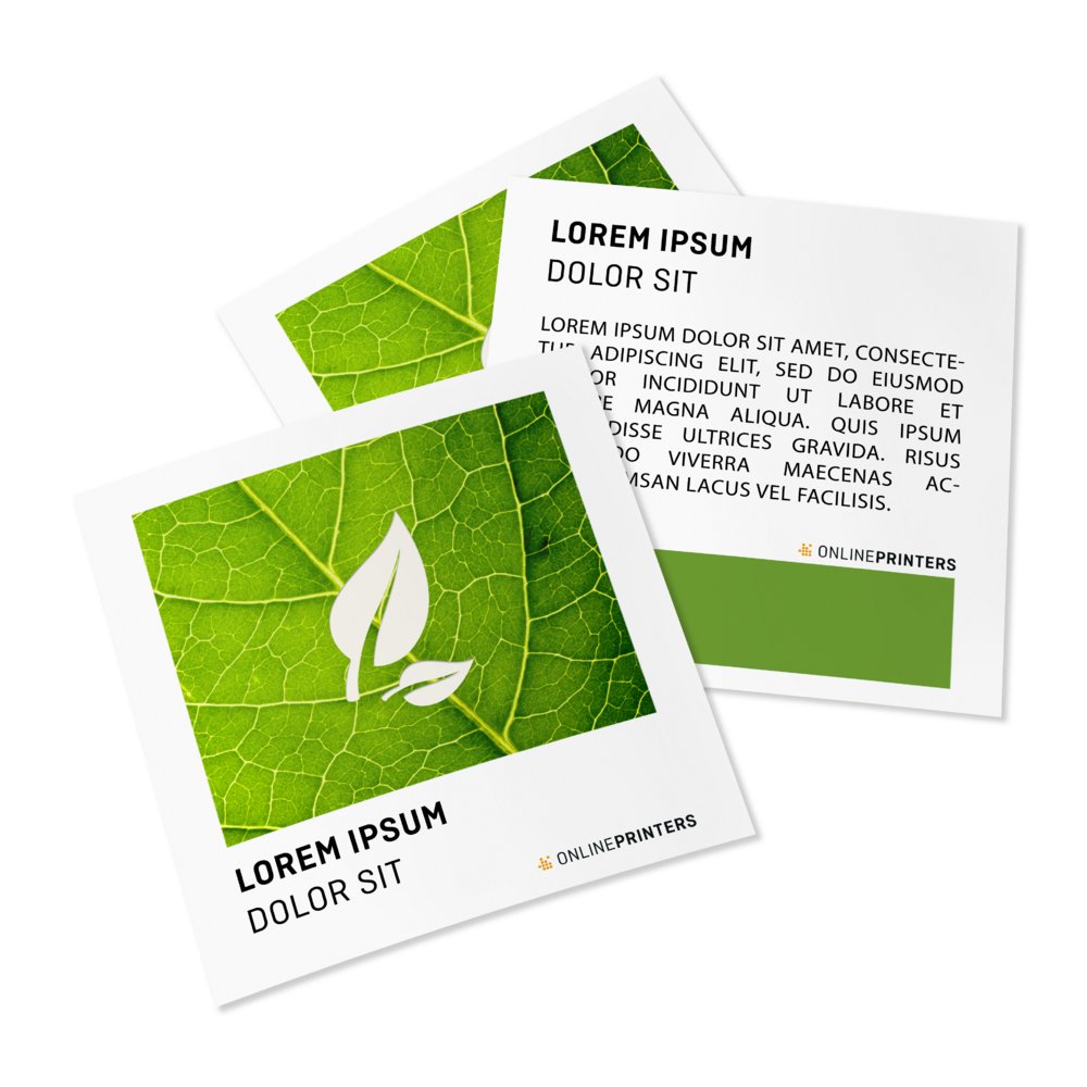 Eco Flyers A4-Square double sided - free delivery