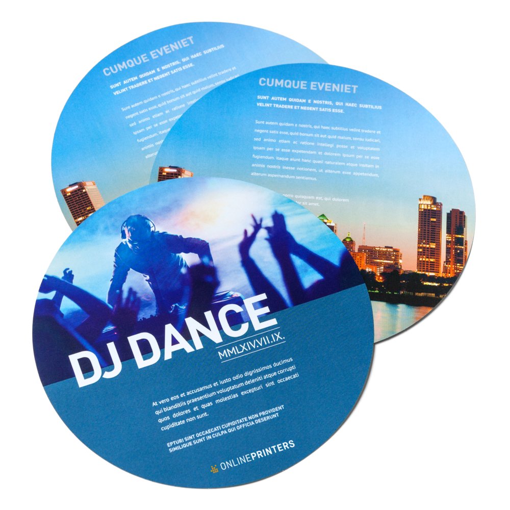 Round 210mm Flyers & Leaflets Printing | Onlineprinters