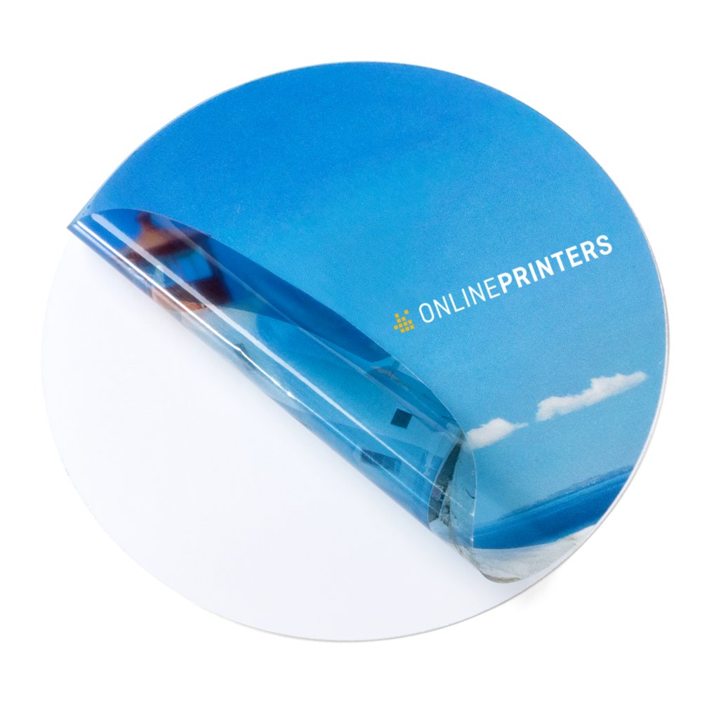 Round 95x95mm Electrostatic Stickers Printing | Onlineprinters