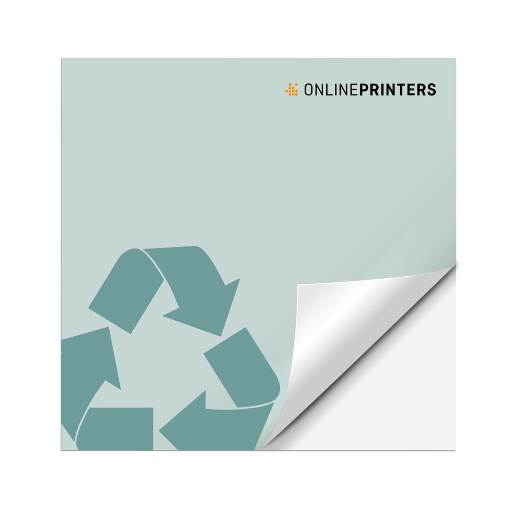 Eco-friendly stickers, square 29.7 cm, square 29.7 cm at Onlineprinters