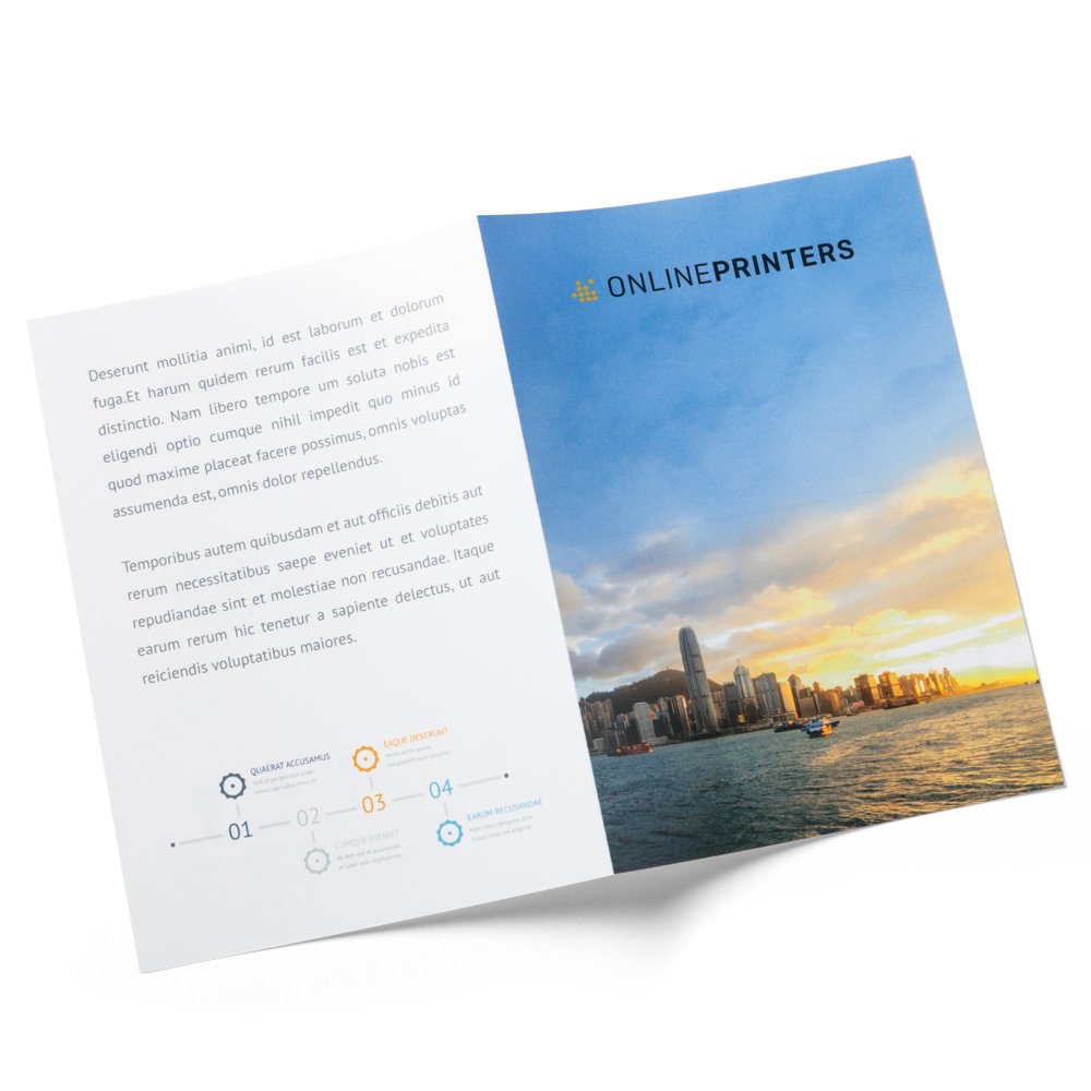A4 Folded Leaflets Portrait Printing - Free Delivery | Onlineprinters