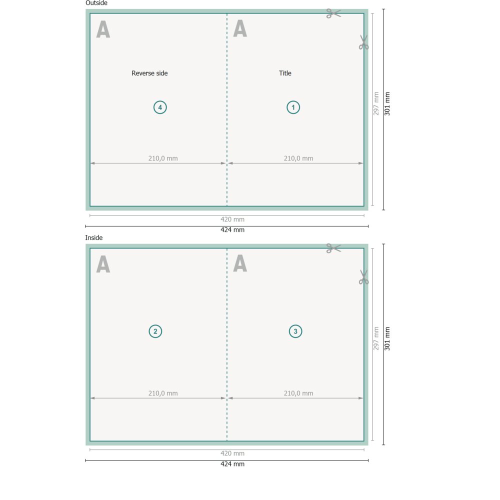 A4 Folded Leaflets Portrait Printing - Free Delivery | Onlineprinters