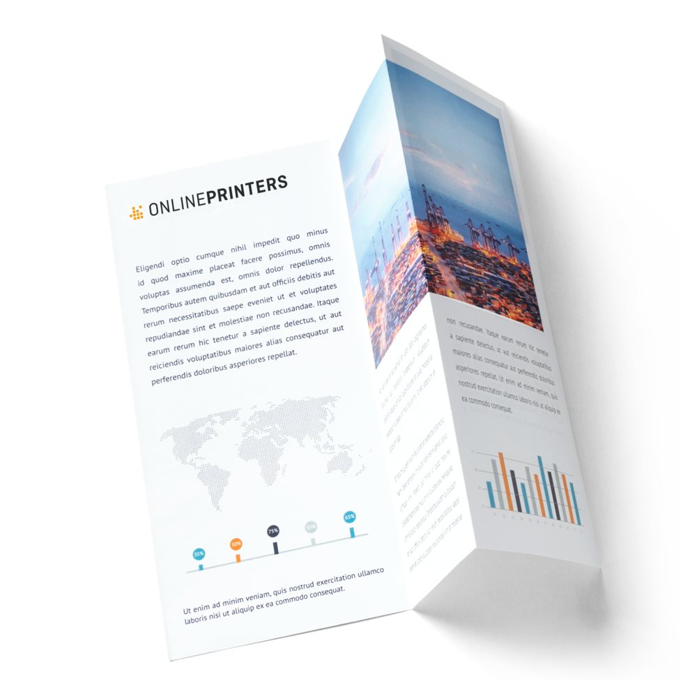 A4 Half Folded Leaflets Portrait Printing - Free Delivery | Onlineprinters