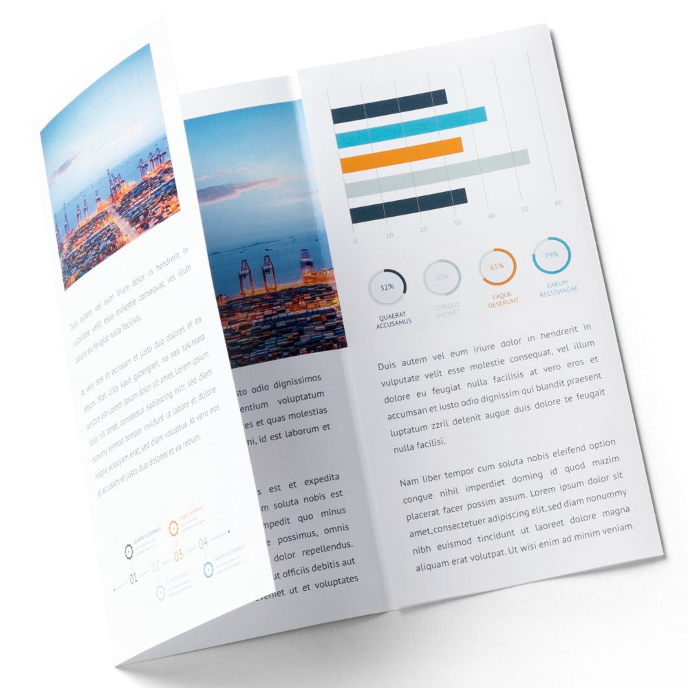 A4 Half Folded Leaflets Portrait Printing - Free Delivery | Onlineprinters