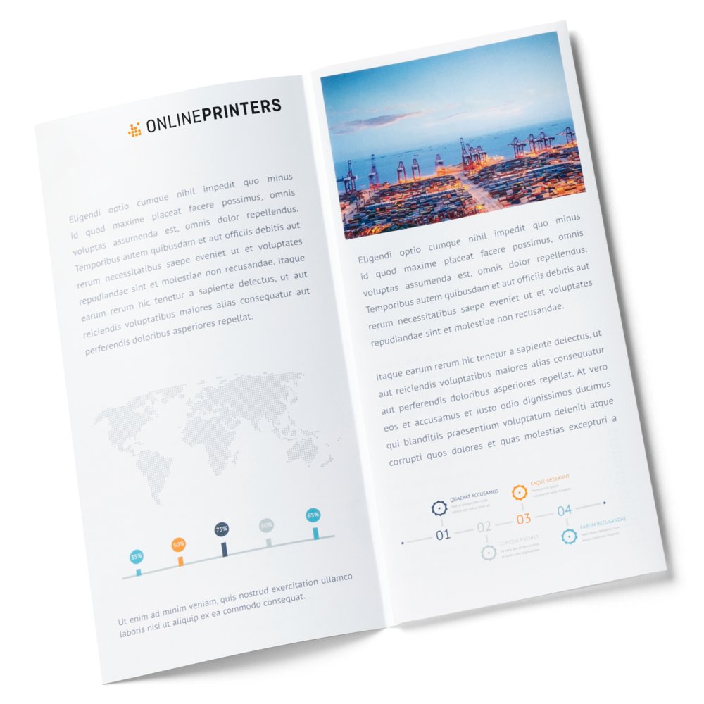 A4 Half Folded Leaflets Portrait Printing - Free Delivery | Onlineprinters