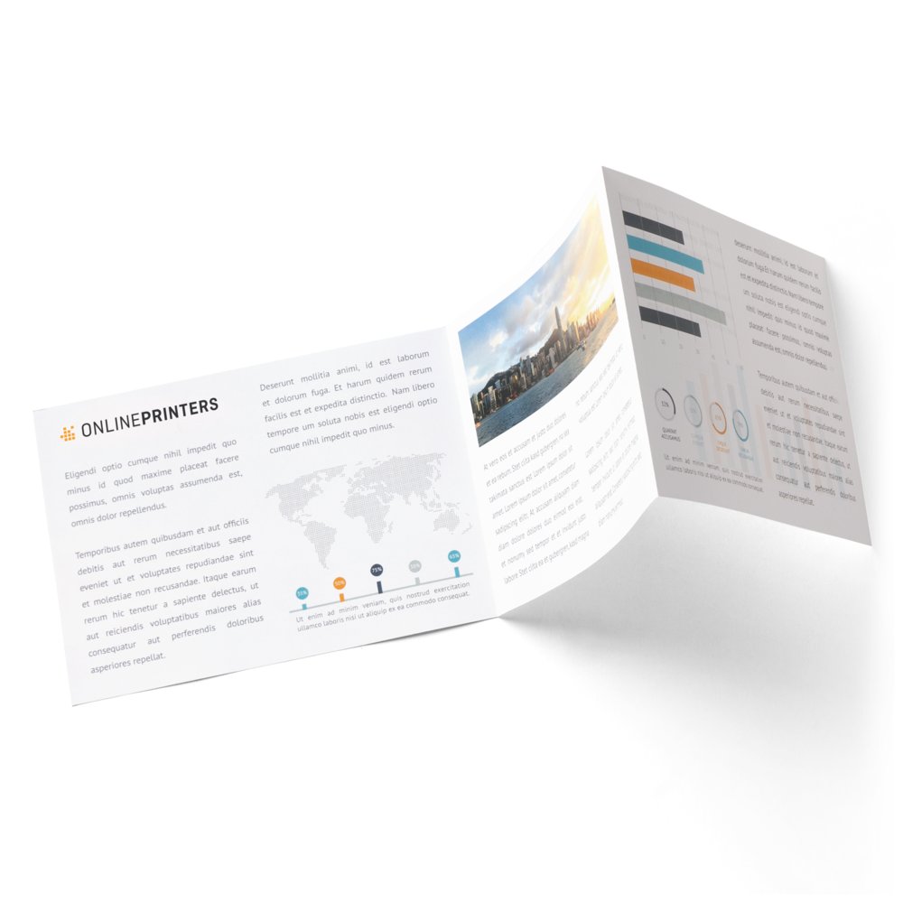 Eco Folded Leaflets A4 landscape - free delivery