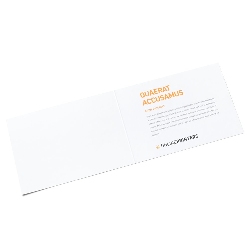 A5 Folded Cards Landscape Printing - Free Delivery | Onlineprinters