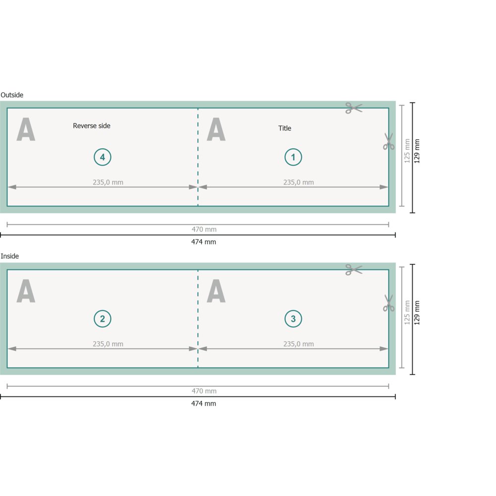 Maxi Format Folded Cards Landscape Printing | Onlineprinters