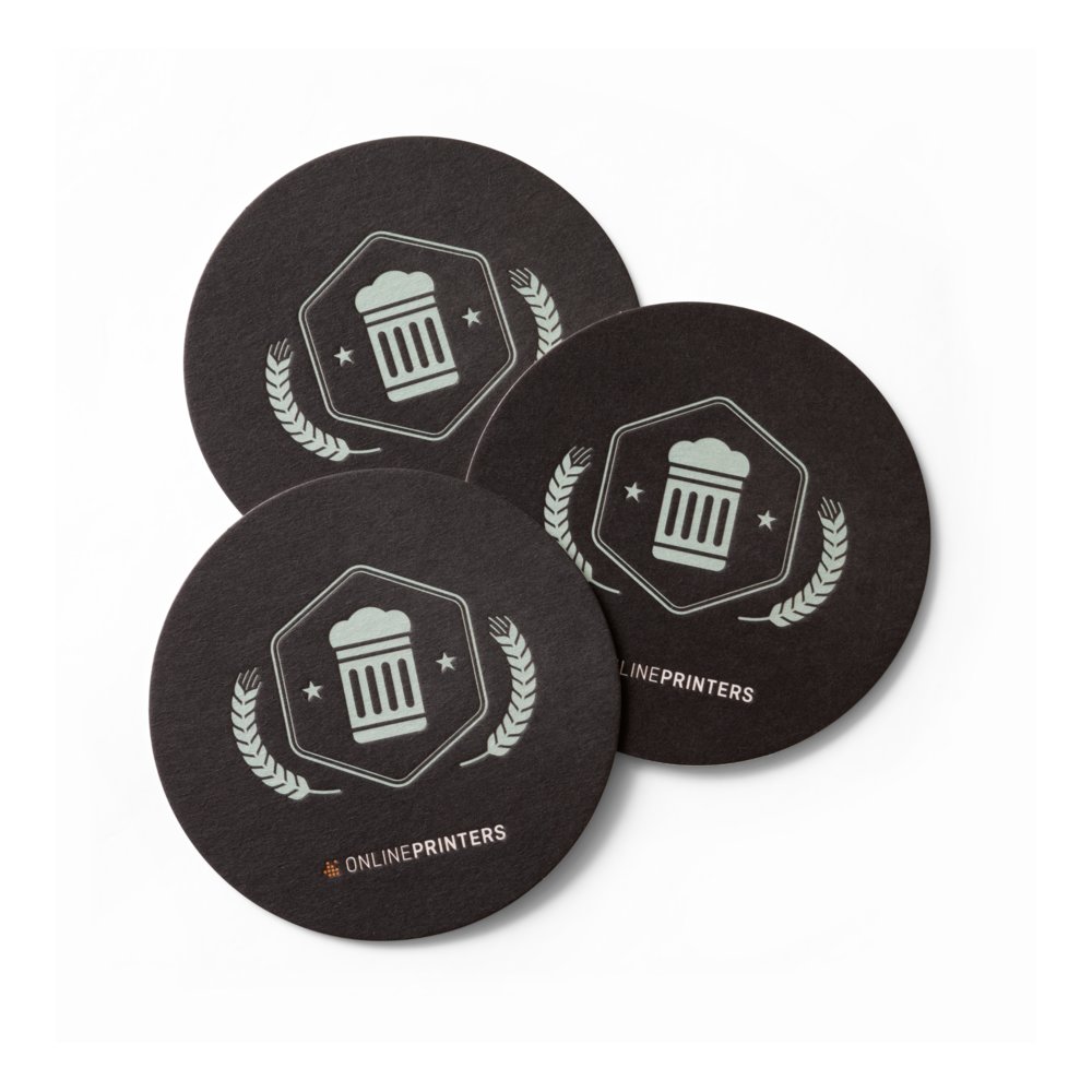 Beer Mat Round Printing - Free Delivery | Onlineprinters