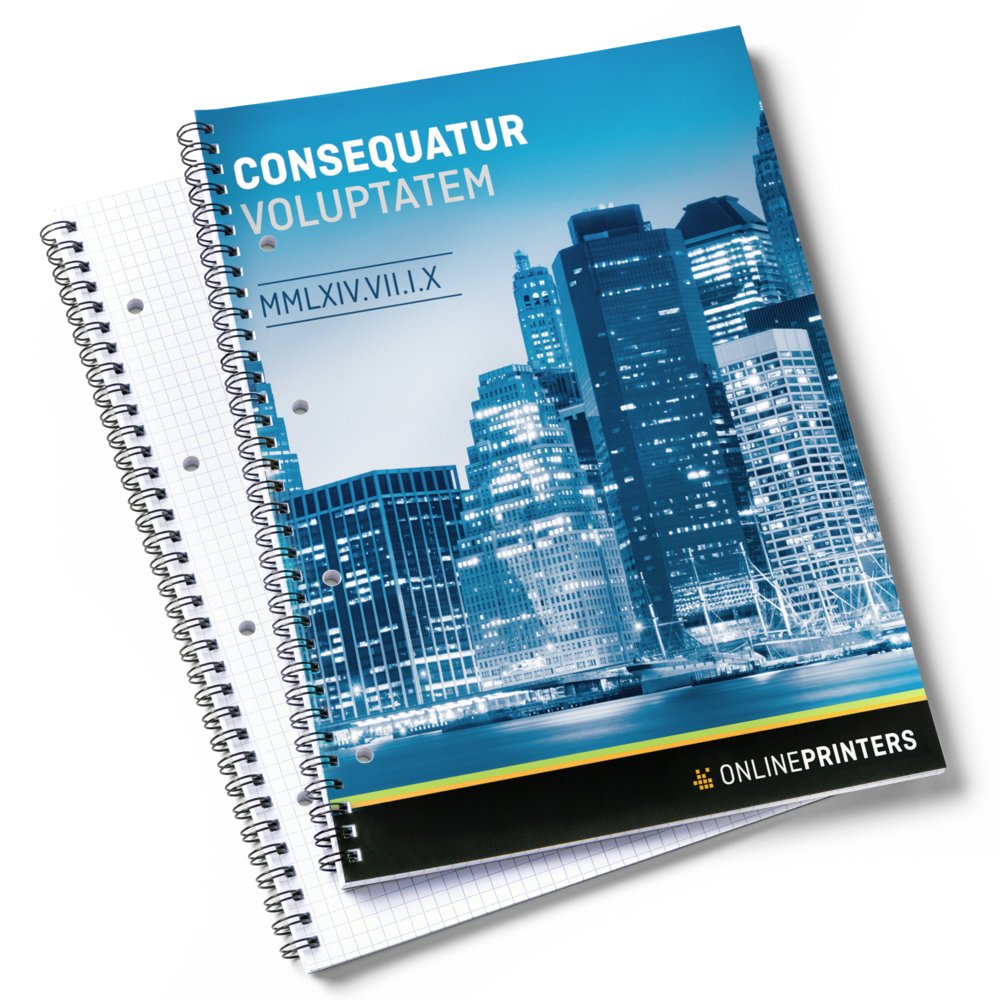 Perforated notepads, A4, 4/4 colours, A4 at Onlineprinters