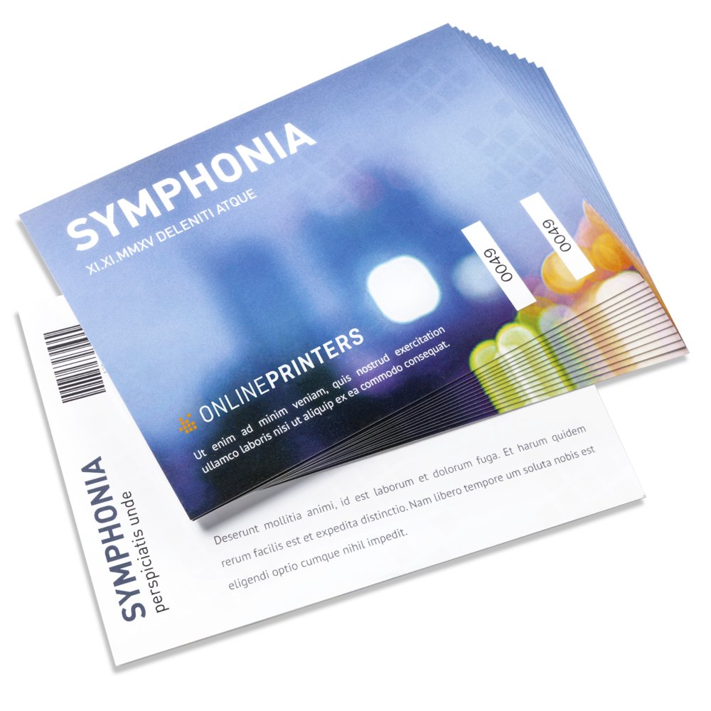 A4 Square Event Tickets Printing - Free Delivery | Onlineprinters