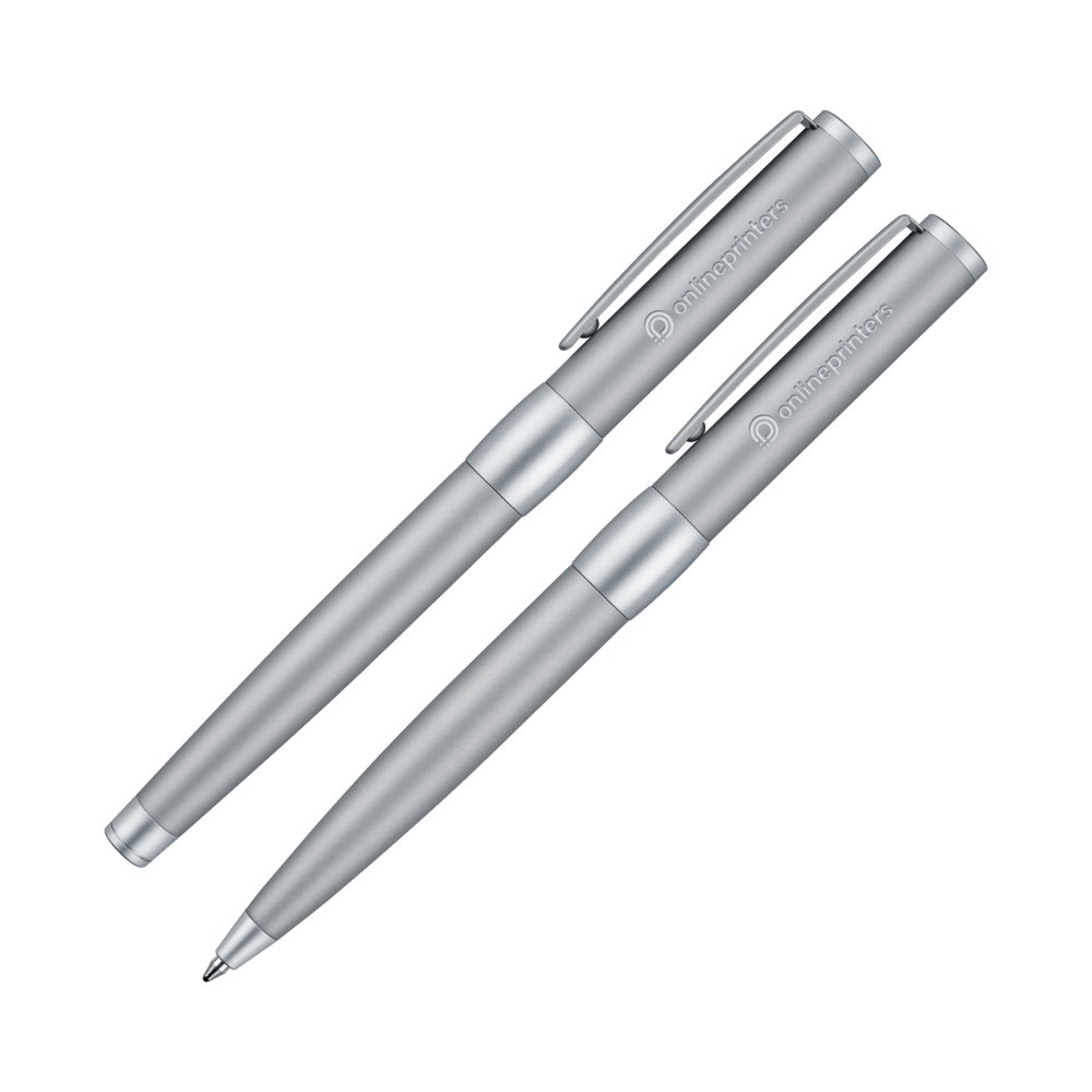 senator® Image Chrome set of ball pen and rollerball pen in a case, 6.5 ...