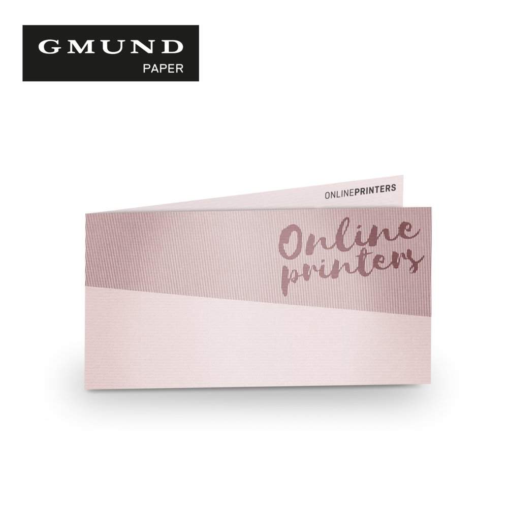 DL Exclusive Folded Cards Landscape | Onlineprinters