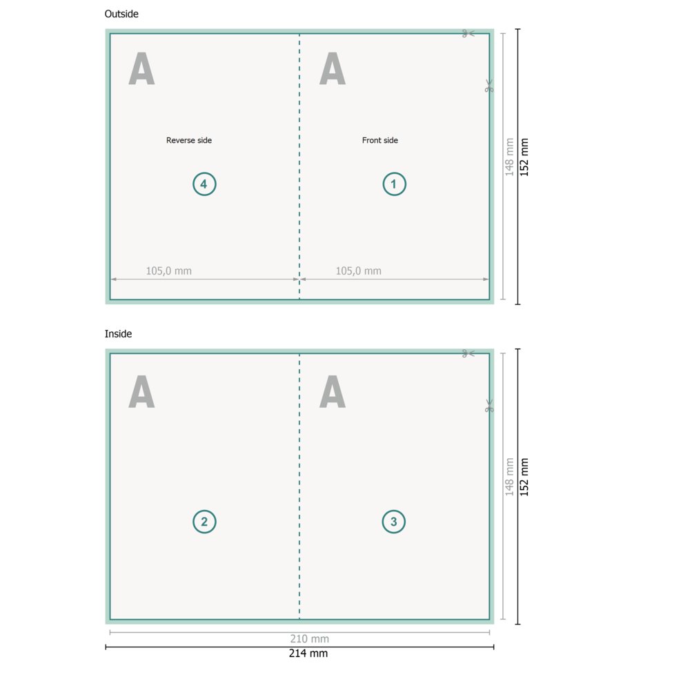 Folded Cards with special-effect colours, Portrait, A6, A6 at ...