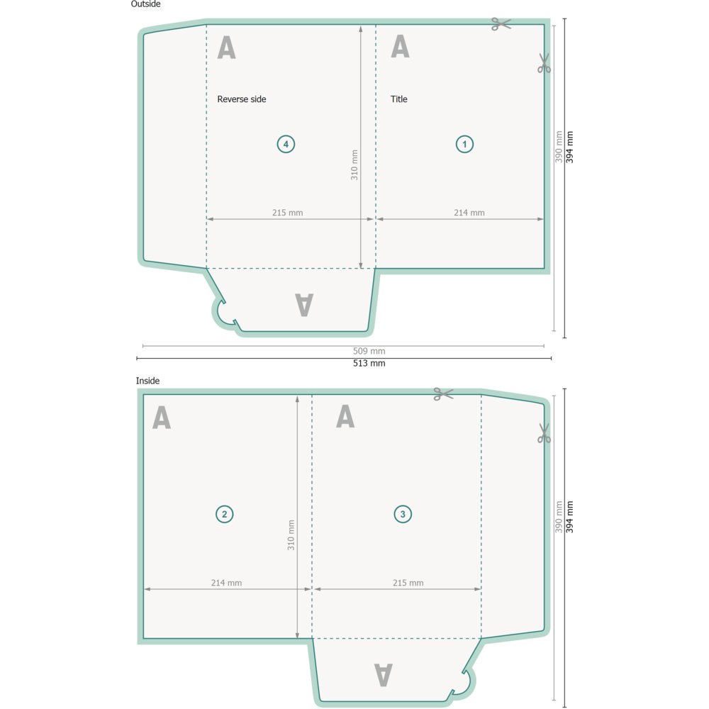A4 Folders With Business Card Slits Double Sided Printing | Onlineprinters