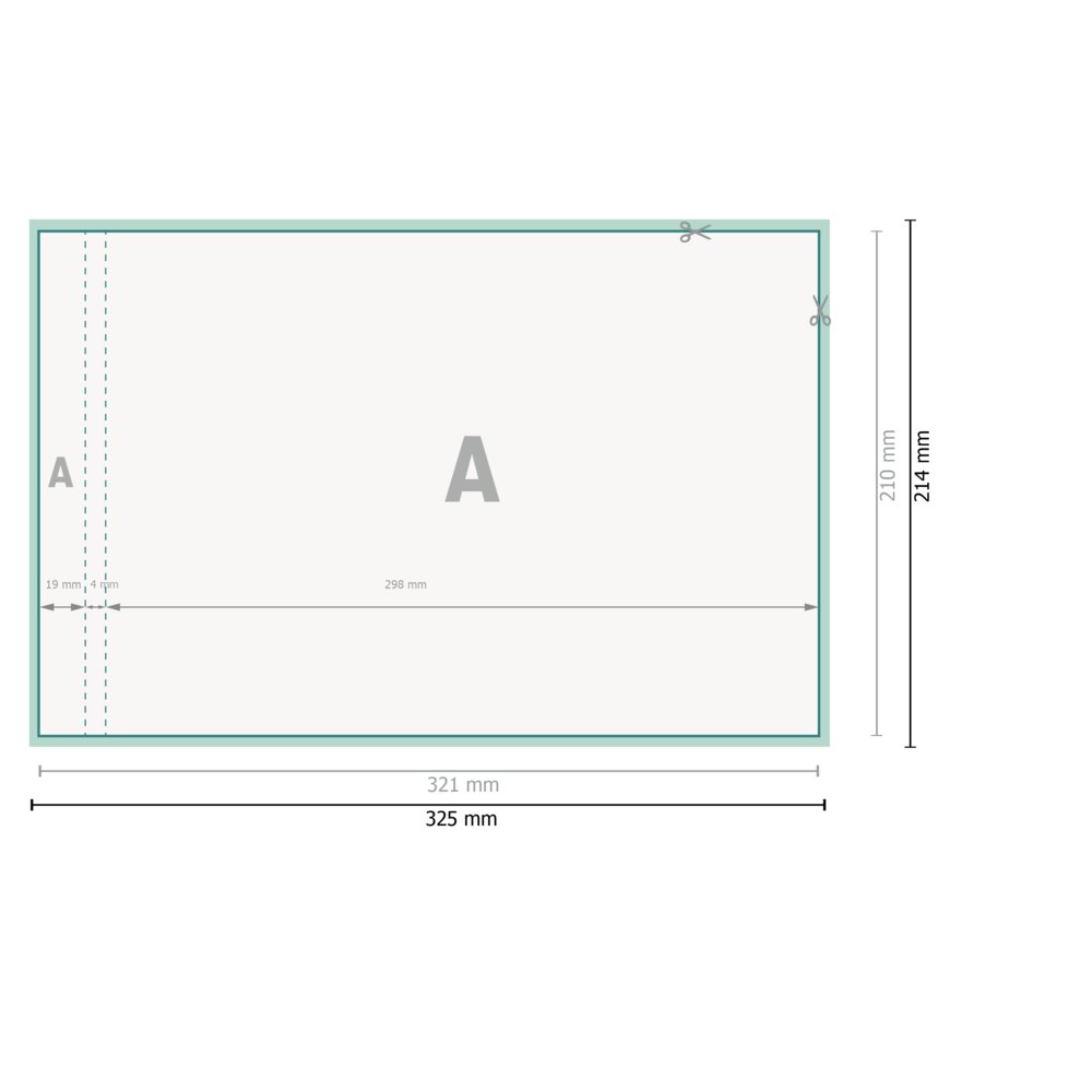 Notepads with cover, A4, landscape, A4 at Onlineprinters