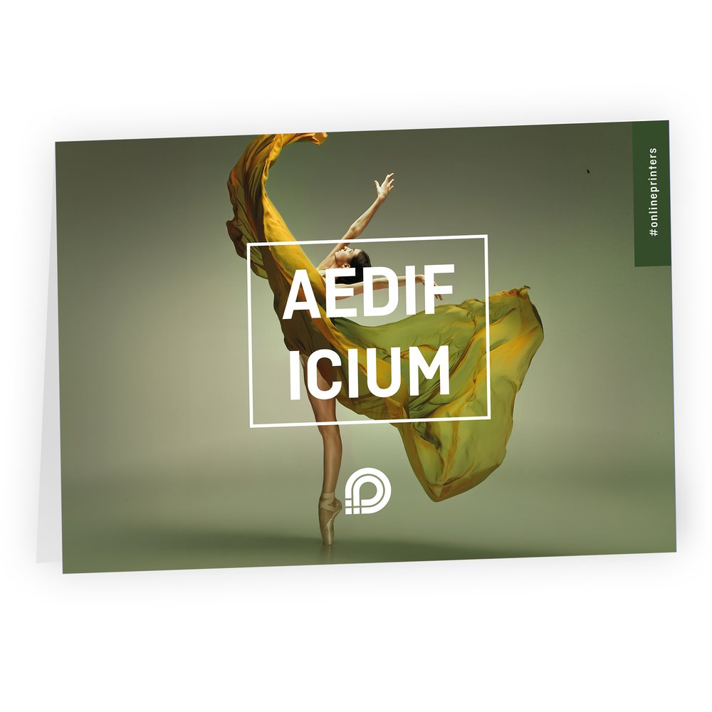 Folded cards, A6 landscape, long side creasing, A6 at Onlineprinters