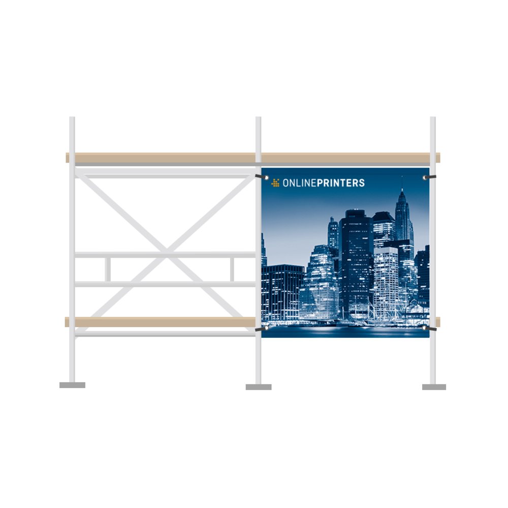 Scaffold banners, 200 x 206 cm, 200 x 206 cm at Onlineprinters
