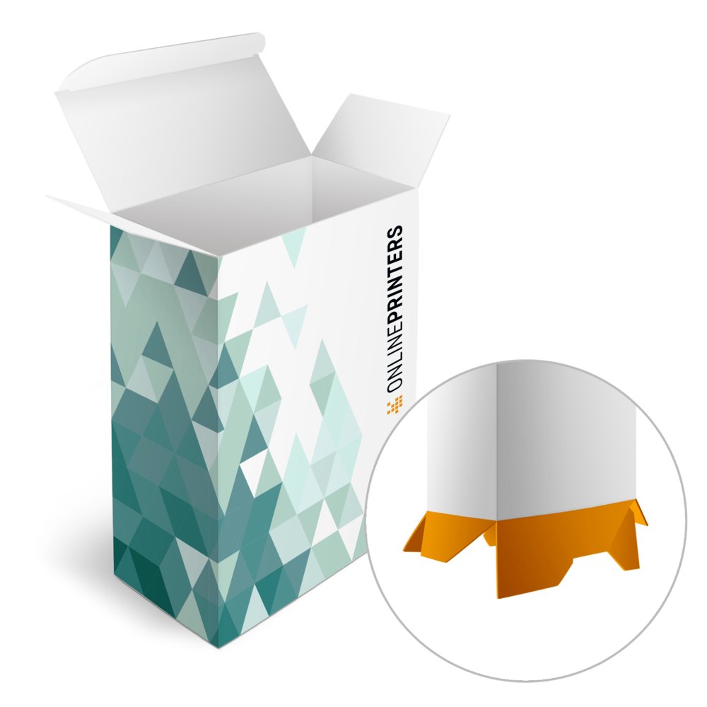 Auto bottom boxes, free size specification at Onlineprinters