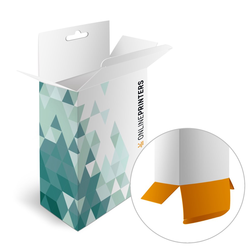 Five panel hangers, free size specification at Onlineprinters