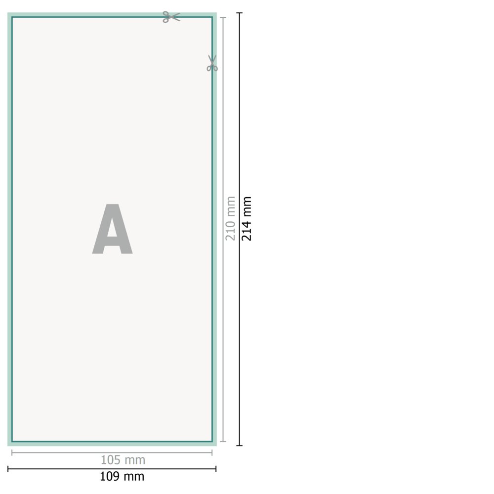 Premium Notepads, DL, one side, DL at Onlineprinters