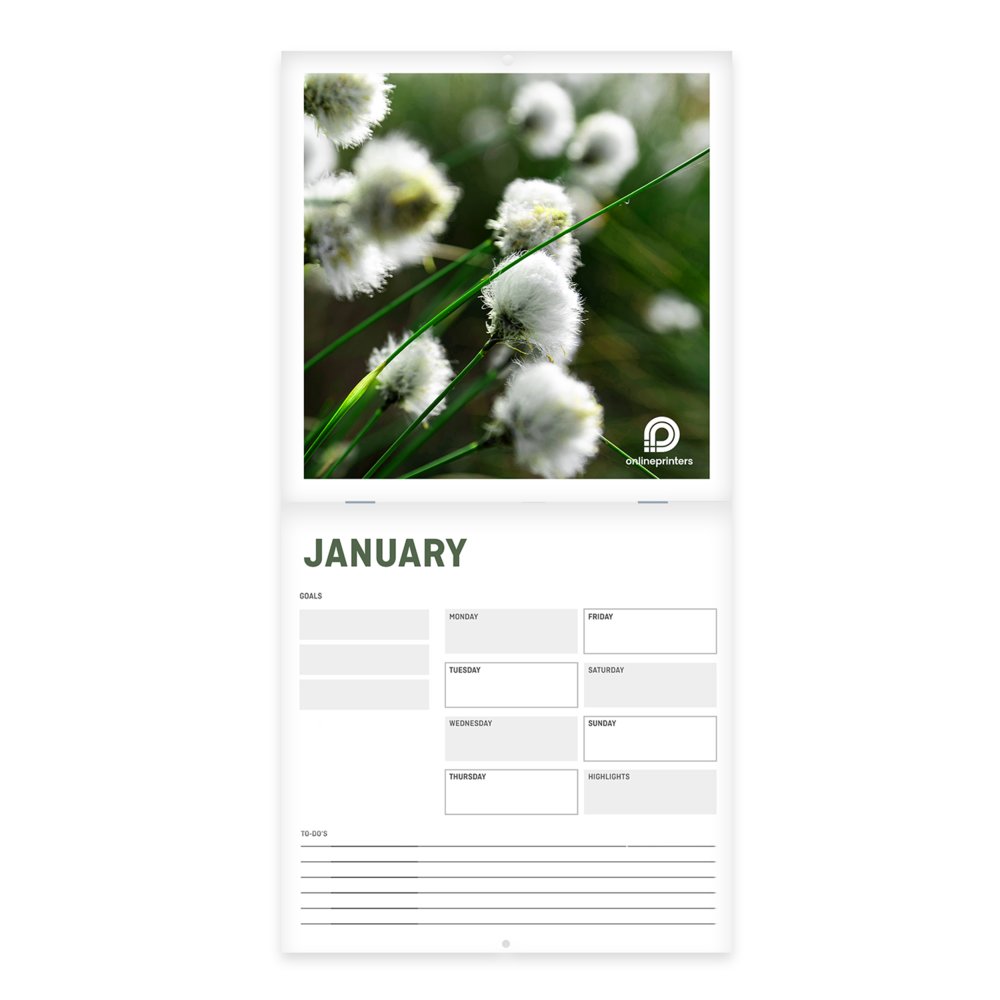 Brochure calendars with cover, square, A4-Square, square 21 cm at ...