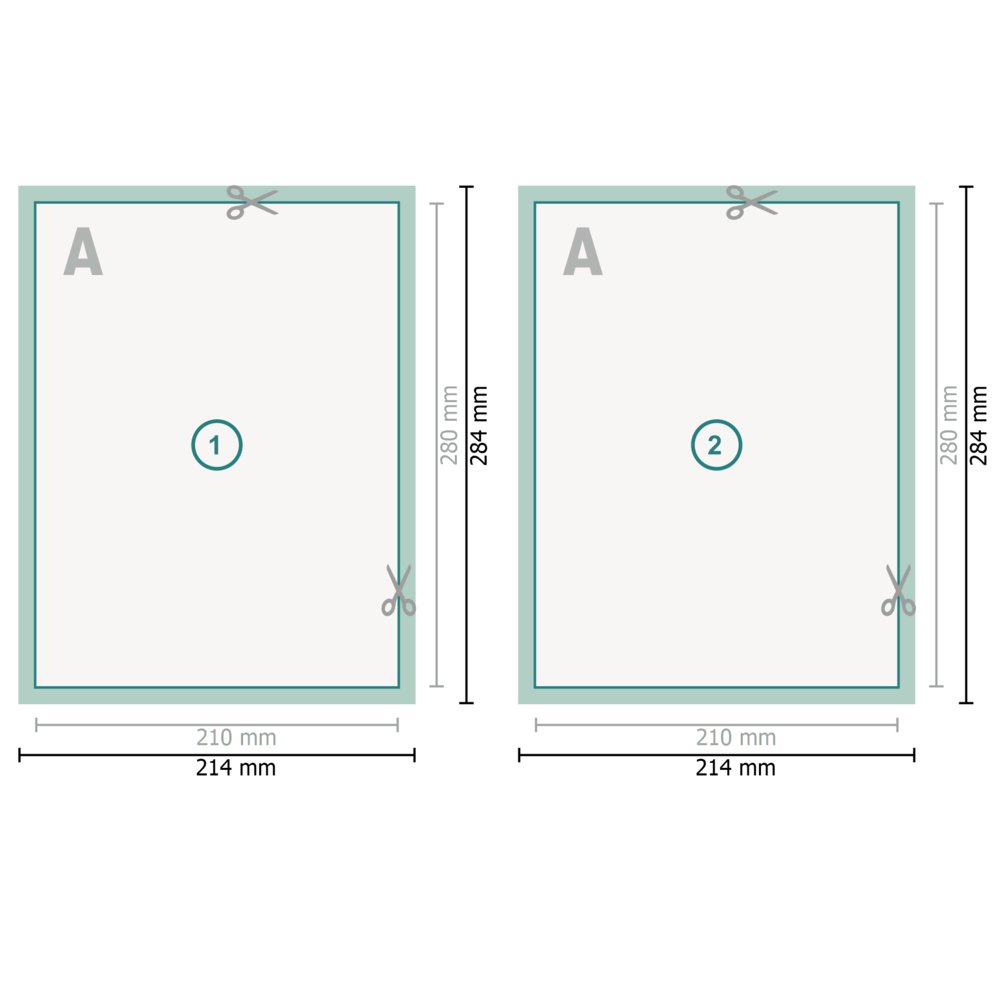 Flyers with spot hot foil stamping, 21 x 28 cm, 21 x 28 cm at ...