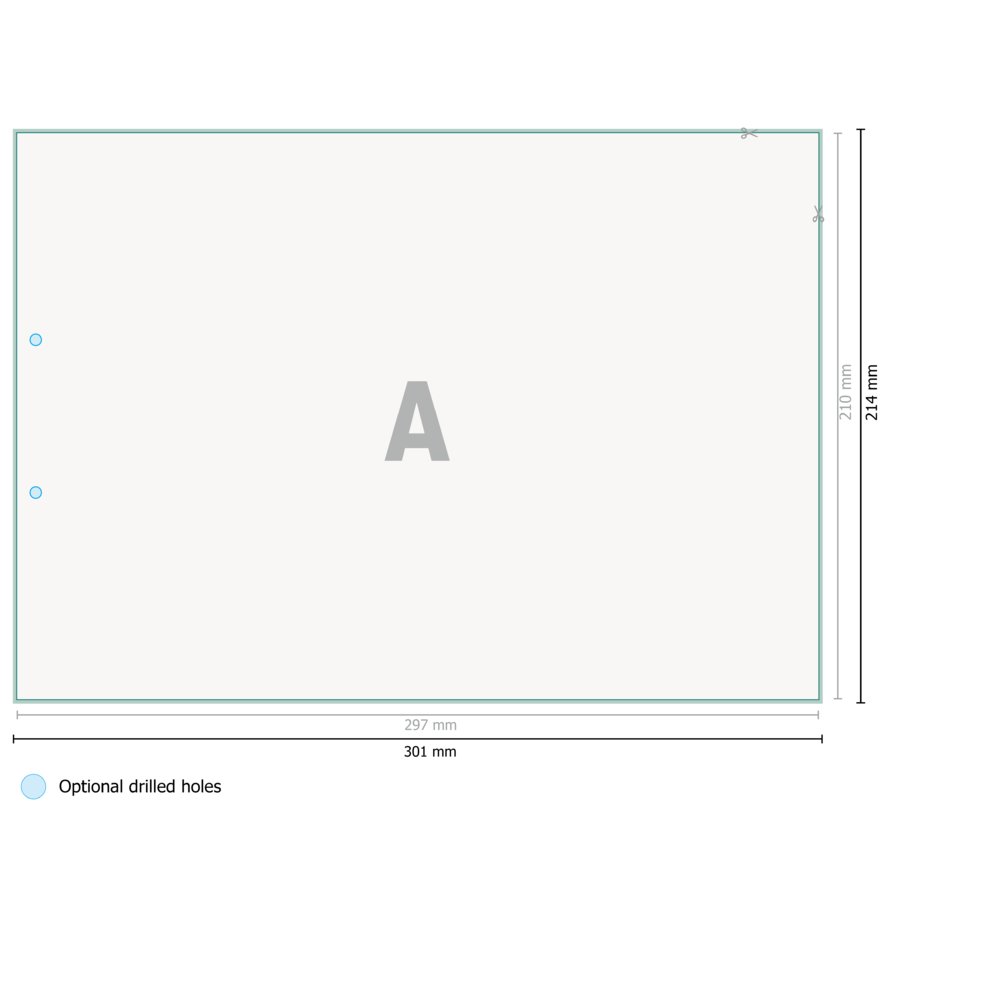 Notepads with cover, A4, landscape, A4 at Onlineprinters