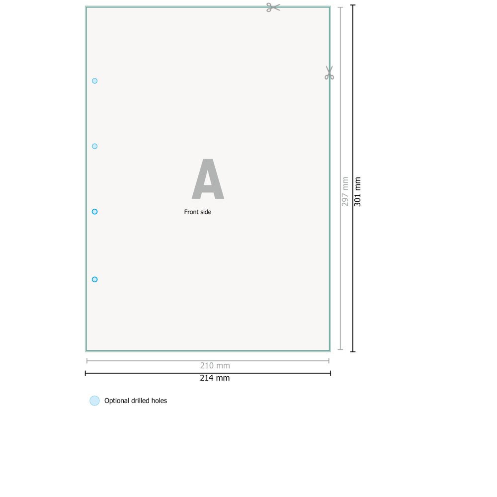 Premium Notepads, A4, one side, A4 at Onlineprinters