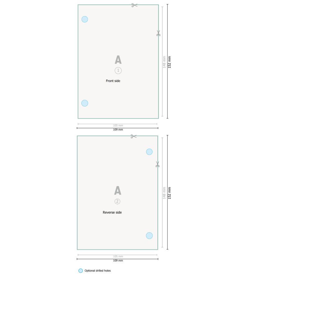 Premium Notepads, A6, both sides, A6 at Onlineprinters