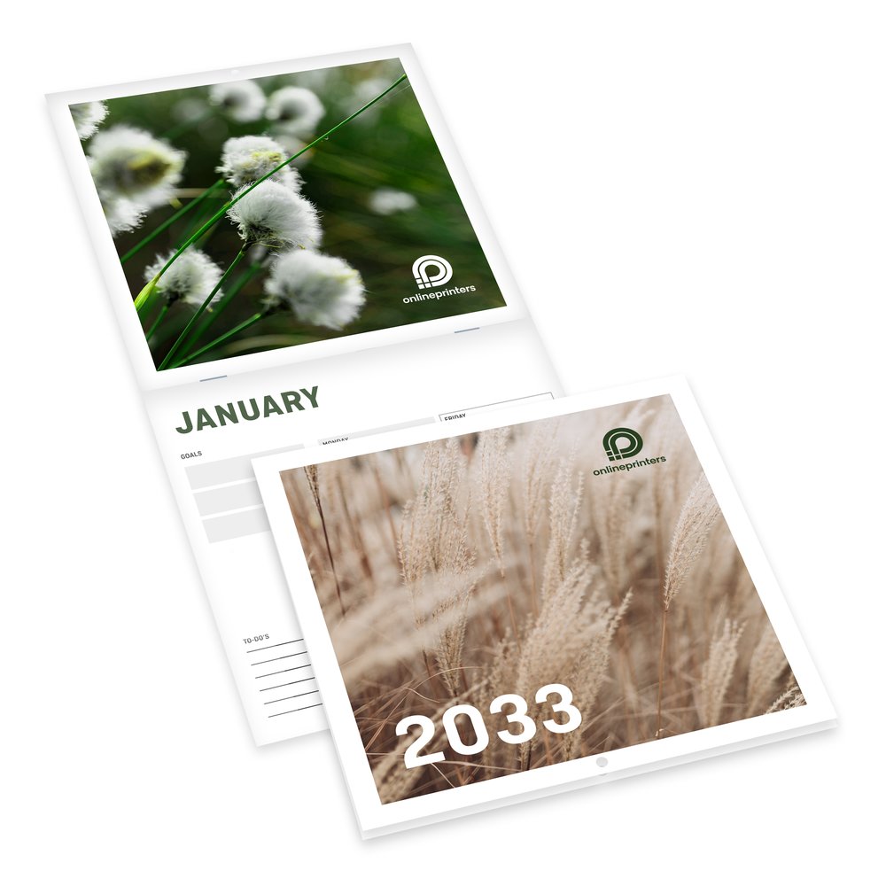 Brochure calendars with cover, square, A4-Square, square 21 cm at ...