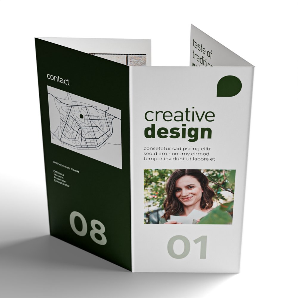 A4 Folded Leaflets Portrait Printing - Free Delivery | Onlineprinters