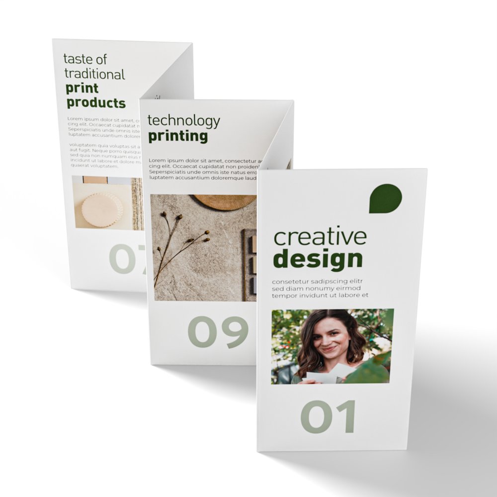 DL Folded Leaflets Portrait Printing - Free Delivery | Onlineprinters