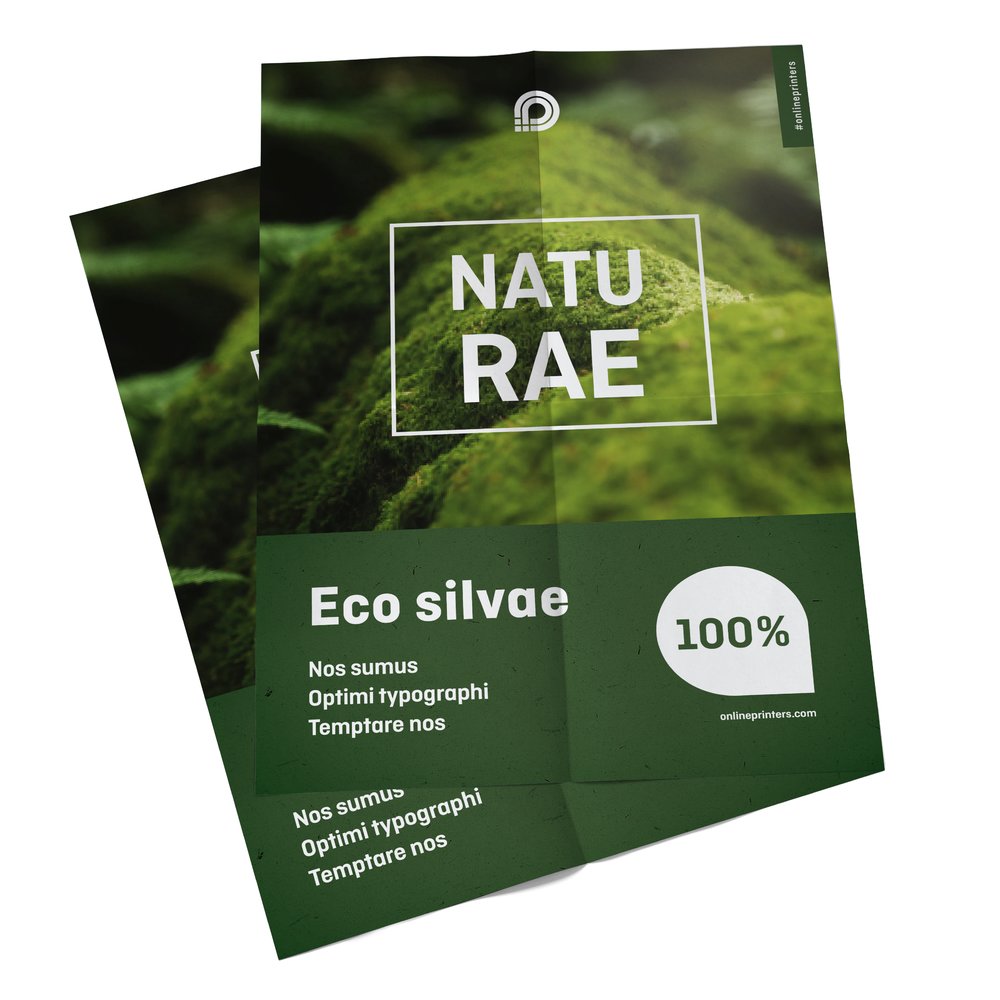 Posters eco/natural paper, A2, printed on one side, A2 at Onlineprinters