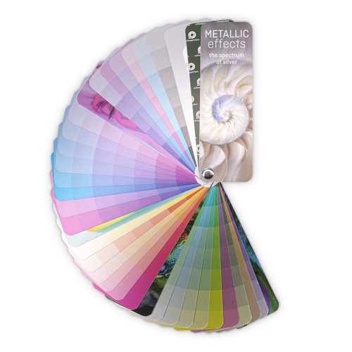 Colour chart, silver (metallic), 4.5 x 14 cm at Onlineprinters