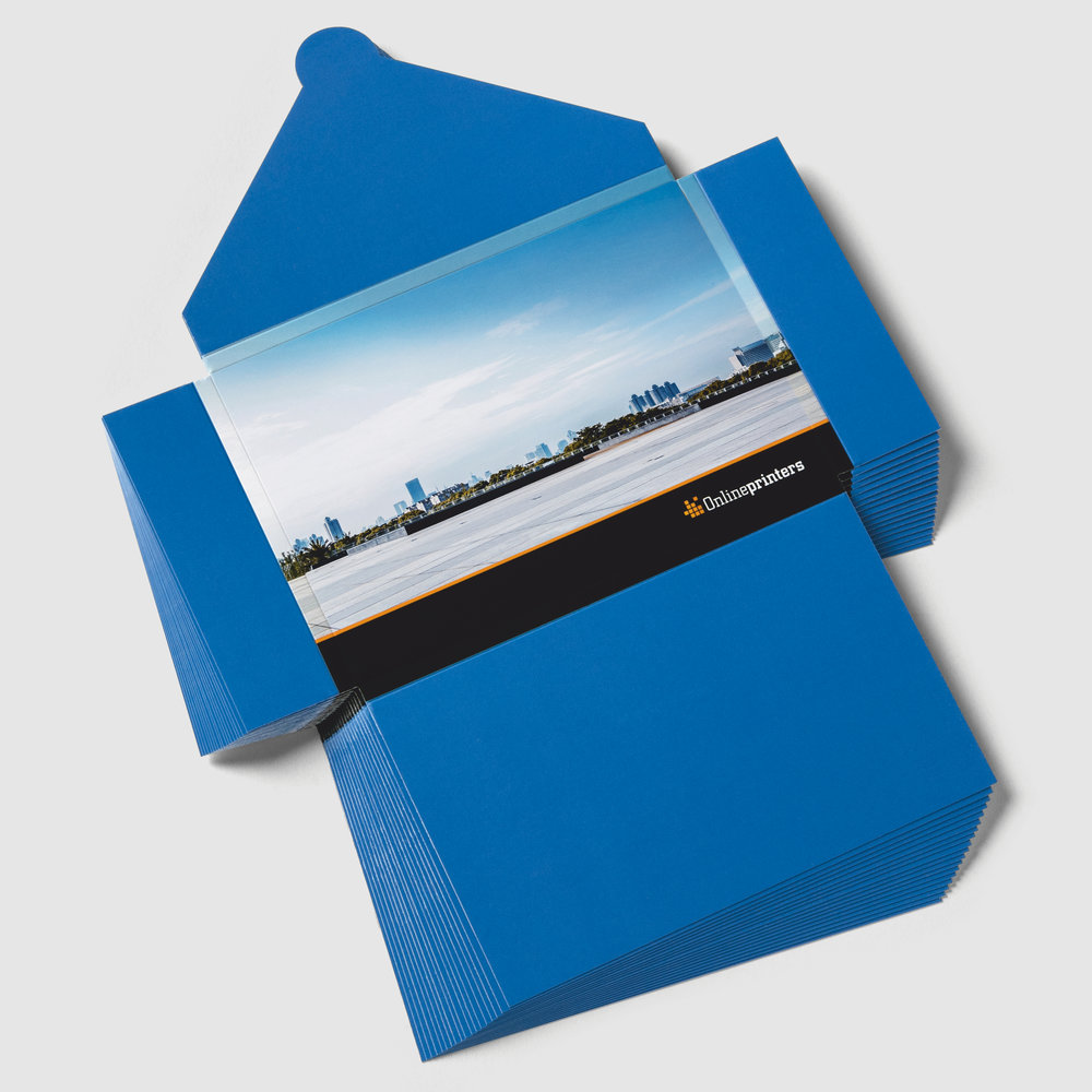 A6 Folders With Tab Flaps Single Sided Print | Onlineprinters