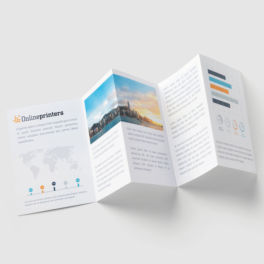 A5 Folded Leaflets Portrait Printing - Free Delivery | Onlineprinters