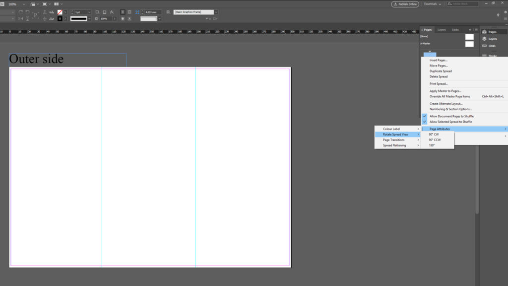 InDesign tutorial: Creating a six page DL folded leaflet